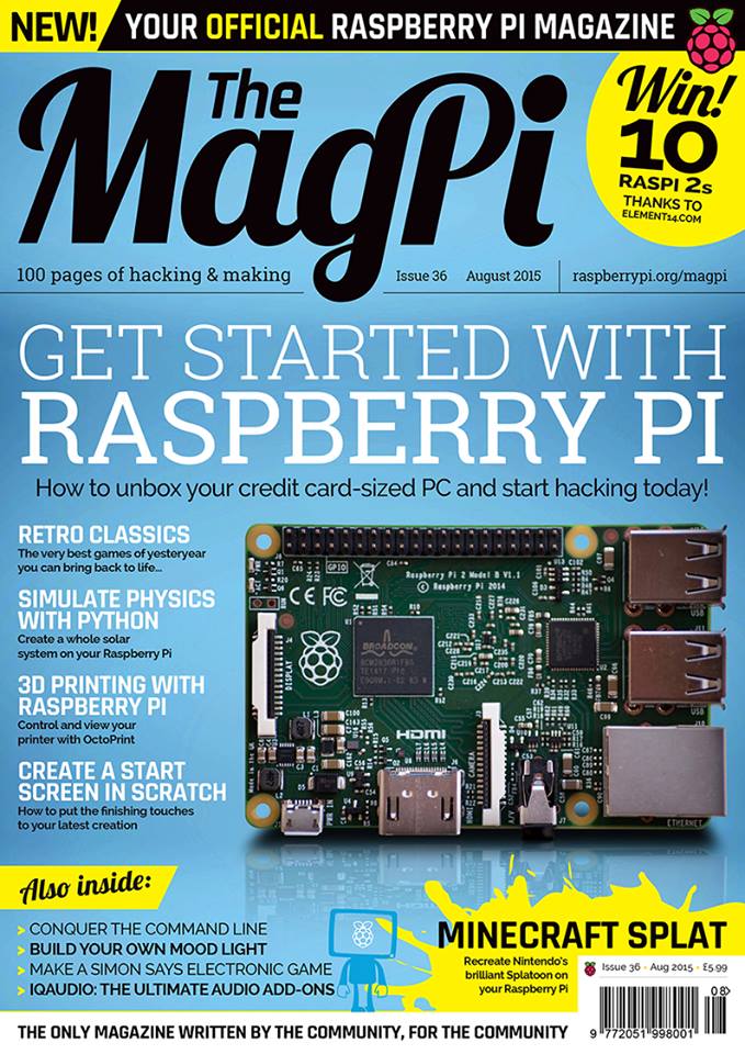First print issue of Raspberry Pi magazine The MagPi goes on sale today! - Raspberry Pi Pod and ...