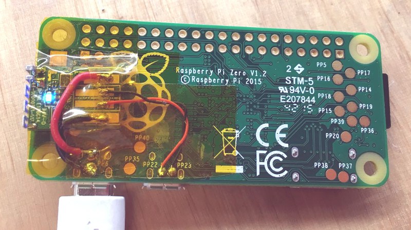Adding wifi to the Raspberry Pi Zero with a hack - Raspberry Pi Pod and micro:bit base