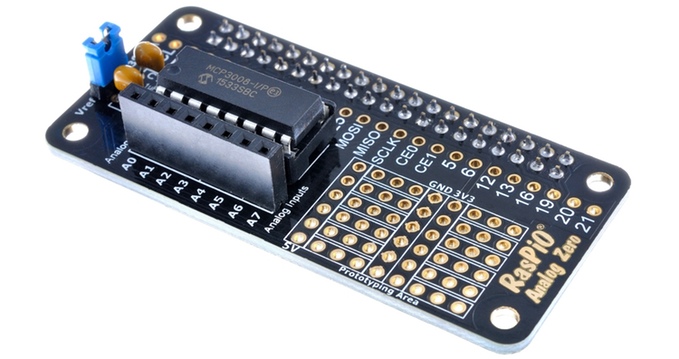 Read analog sensors on the Raspberry Pi with the Analog Zero - Kickstarter! - Raspberry Pi Pod ...