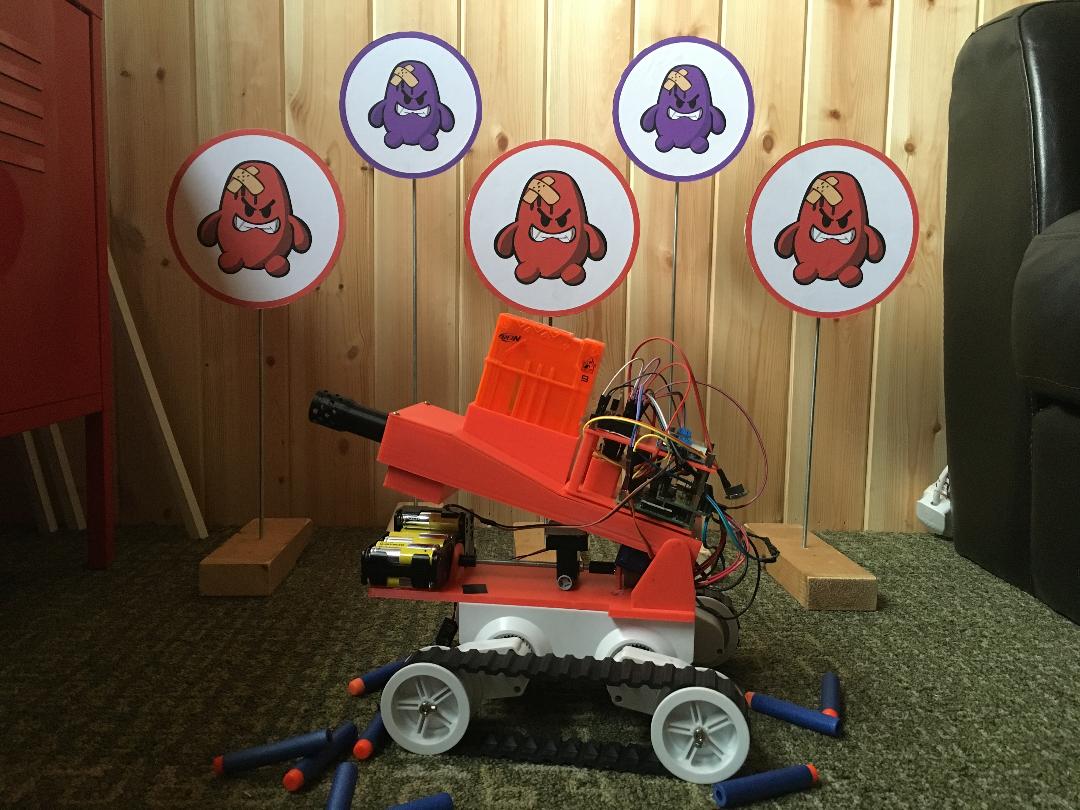 Nerf tank shooting platform controlled by a Raspberry Pi – Raspberry Pi Pod