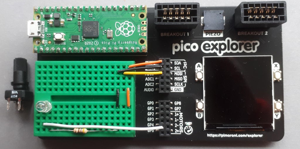 Raspberry Pi Pico & giving the Pimoroni Pico Explorer a workout - Raspberry Pi Pod and micro:bit ...